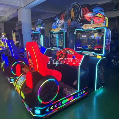 China Dynamic Motion Seat Racer Coin Operated Initial D Moto Gp Mari-O Kart Crusin Blaster Simulator Arcade Car Racing Game Machine for sale