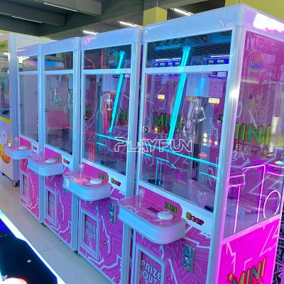 China Máquina de garra de brinquedos de pelúcia de fábrica personalizada Mini Bear Pink Crane Catch Machine para Shopping Mall à venda