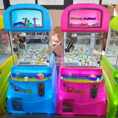 China Playfun Factory Wholesale Coin Operated Mini Car and Plush Toy Claw Machine Colorful Prize Vending Machine for sale