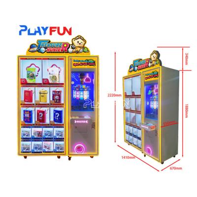 중국 플레이펀 코인 운영 가족 엔터테인먼트 센터 보물 사냥꾼 아케이드 게임 기계 행복 블라인드 상자 선물 기계 판매용