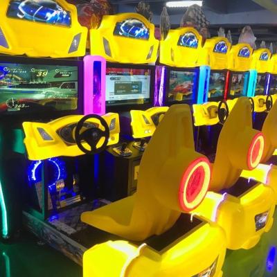 China PlayFun Coin Operated Twin Simulator Seat Video Driving Drive Fast and Furious Game Room Zone Arcade Racing Car Game Machine for sale