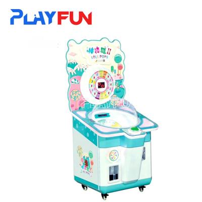 China Playfun Cheap Looly Pop Coin Operated Claw Lollipops Candy Gift Machine Arcade Game for Indoor Game Center for sale