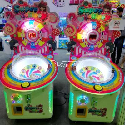 China Playfun Cheap Looly Pop Coin Operated Claw Lollipops Candy Gift Machine Arcade Game for Indoor Game Center for sale