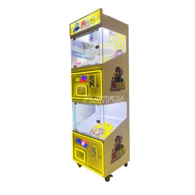 China Hot Sale Probability Controllable Amusement 2 in 1 Lucky Nine Mini 24 Clip Prijs Klem en Capsule Ball Gift Game Machine Te koop