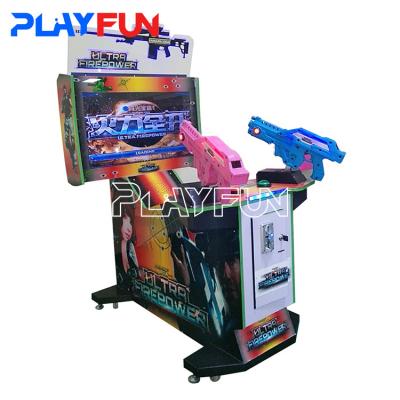 China 32 Inch Ultra Fire Power 3 in 1 Gun Shooting the Zombies Alien Arcade Simulator Video Game Machine Arcade Game Machine Shooting for sale