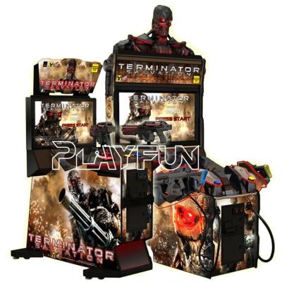 중국 아케이드 동전 42인치 총 비디오 촬영 시뮬레이터 터미네이터 게임 기계 판매용