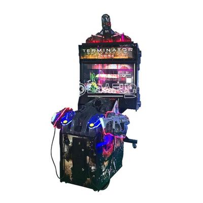 중국 아케이드 동전 42인치 총 비디오 촬영 시뮬레이터 터미네이터 게임 기계 판매용