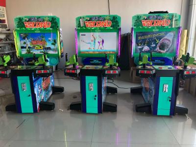 China Parque de diversões comercial indoor Let's Go Island Pequena televisão de arcade máquina de jogo de tiro de vídeo arma para crianças crianças FEC à venda