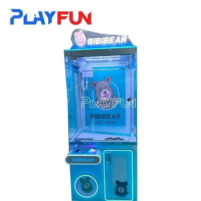 중국 Playfun 신디자인 금속 곰 손톱 인형 기계 자동 인형 손톱 크레인 기계 실내 놀이 공원 판매용