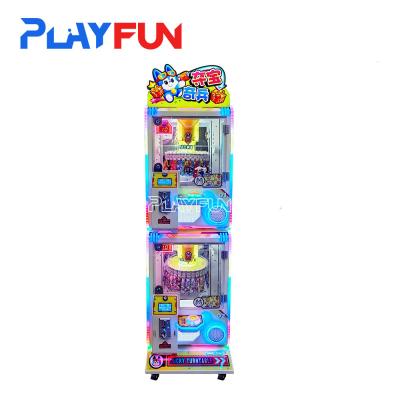 China PlayFun Good Quality Amusement Park Coin Operated Gift Game Machine 30 Clips 2 Players Mini Clamp Clips Prize Vending Machine for sale