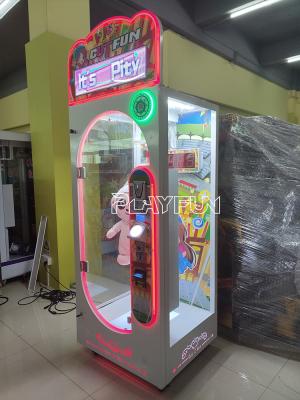 China Time Out 10 Seconds  Challenge Lucky  777 Coin Operated Barber Cut Arcade Game Cutting Gift Toy Scissor Cut Prize Machine for sale