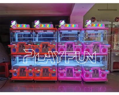 Cina Logo personalizzato Mini giochi di gru di artiglieria boutique premio gioco mini bambino buon spettacolo 4 giocatori mini macchina di artiglieria bambino in vendita in vendita