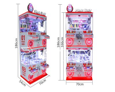Cina Logo personalizzato Mini giochi di gru di artiglieria boutique premio gioco mini bambino buon spettacolo 4 giocatori mini macchina di artiglieria bambino in vendita in vendita