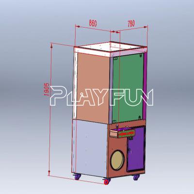 China Playfun Customized Doll Claw Machine Coin Operated Game Machine 710 Cheap Plush Toy Claw Crane Machine for sale