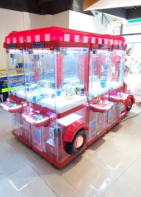 Cina Brasile Popolare 6 giocatori da 8 a 10 cm giocattoli per animali ripieni bambole regalo natalizio camion gru artiglio gioco distributore automatico in vendita