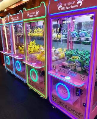 중국 공장 저렴한 맞춤형 상업용 봉제 동물 곰 인형 장난감 동전 작동 공원 크레인 게임 크레인 클로 머신 판매용