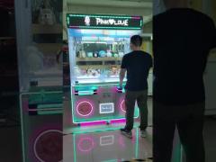 2인용 베이비 캐처 크레인 머신 미니 플러시 인형 상금 M 클라 핑크 러브 머신 동전 운영 아케이드