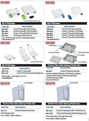 China fiber optic FTTH box for sale