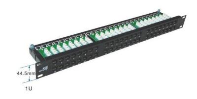 China 48P Cat.5E(Cat.6) Patch Panel(1U) for sale