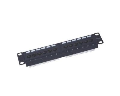 China 10 Inch 12 Ports Cat.5E Patch Panel for sale