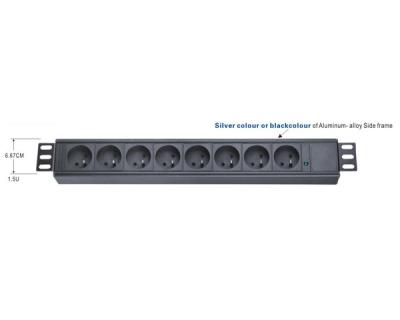 China PDU 19 Inch Power Panel With French Socket for sale