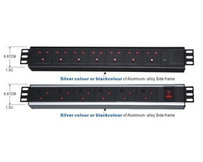 China PDU19 Inch Power Panel With UK Socket for sale