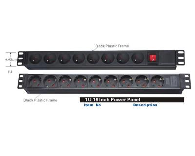 China PDU　1U 19 Inch Power Panel for sale