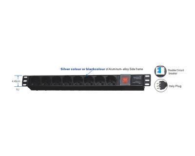 China PDU 19 Inch Power Panel With Italy Socket for sale