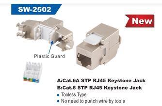 China cat.6A stp rj45 keystone jack for sale