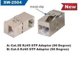 China cat.5E rj45 stp adaptor(90 Degree) for sale