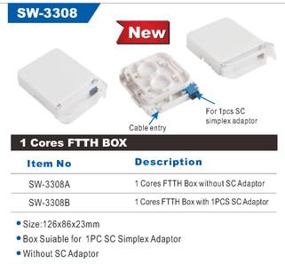 China 1 cores FTTH box for sale