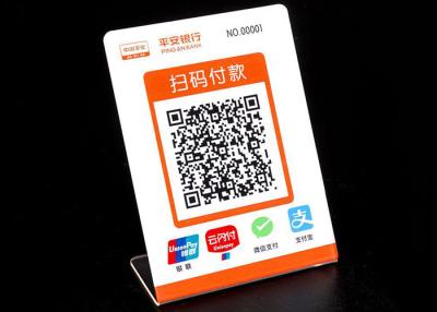 China Custom Clear Acrylic Sign Display Stands For Hospital / Commercial Purpose for sale