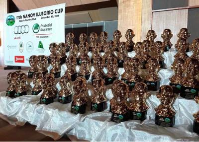 China Resin Material Custom Trophy Cup Honor People / Event Style With Gift Box for sale