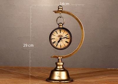 China Home / Office Decoration Ancient Style Table Clock Iron Material Made for sale