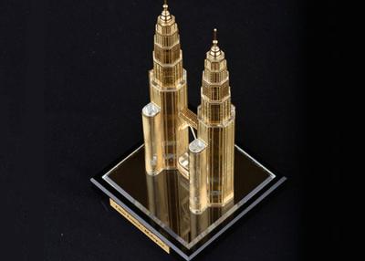 China Famous Building Home Decorations Crafts , Malaysia Twin Tower Tourism Souvenirs for sale