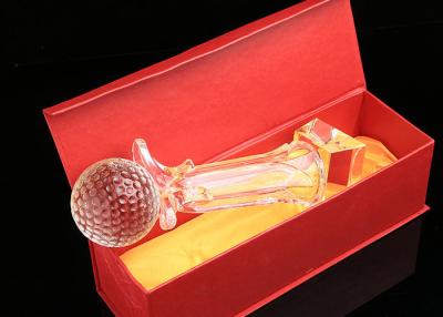 China Near - Pin Golf Trophy Cup With Crystal Golf Ball Custom Logo Accepted for sale