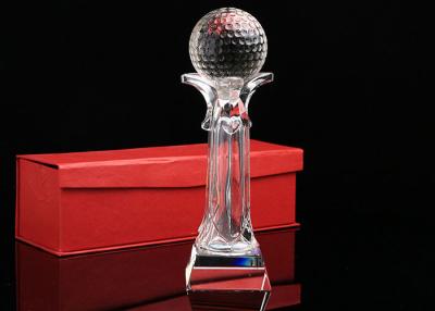 China Near - Pin Golf Trophy Cup With Crystal Golf Ball Custom Logo Accepted for sale