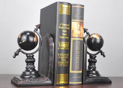 Cina Mestieri della decorazione della resina placcati il nero, supporto del libro del globo della stanza di studio in vendita