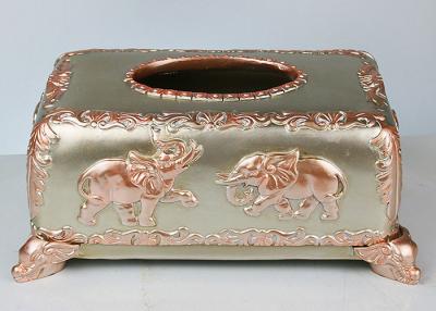 Cina Mestieri su ordinazione della decorazione della resina del modello, scatola del tovagliolo della famiglia di 260*160*130mm in vendita
