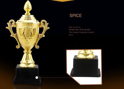 China Tipo chapeado ouro copo plástico do troféu, troféu feito sob encomenda do copo dos esportes do logotipo à venda
