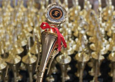 Cina Lo sportivo che assegna il premio di plastica foggia a coppa i trofei, trofeo della tazza di sport placcato oro in vendita