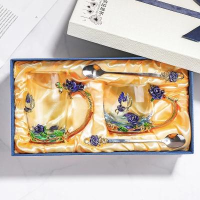 Chine 350ml métiers grands du short 320ml Crystal Tea Cup Home Decorations à vendre