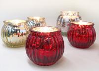 Quality Christmas Gold Electroplated Candle Jar Candle Glass Jar For candle for sale