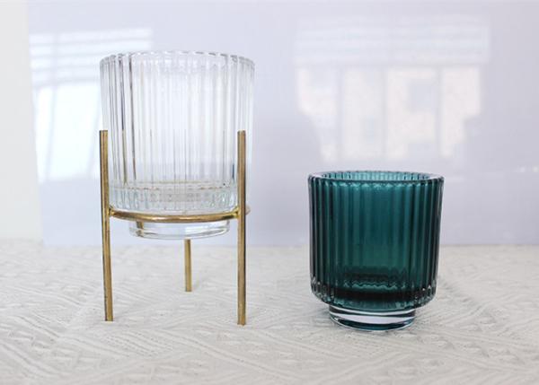 Quality Glass Candle Borosilicate Candle Jar Holder Wedding Candle Holders Table Decorations for sale
