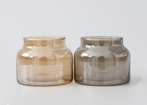 Quality Customized Elegant Romantic Round Glass Candle Jar Decoration Candle Jar for Home for sale