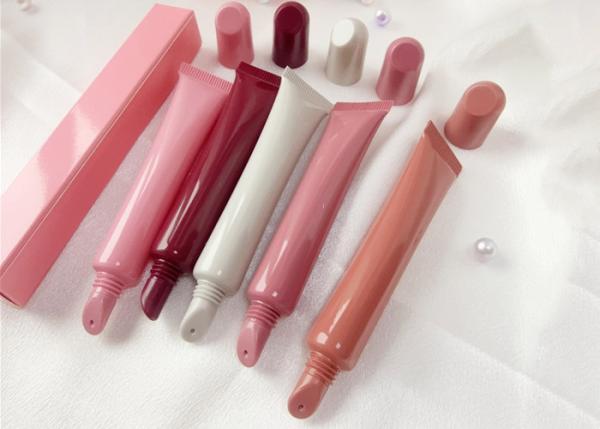 Quality 10ml 15ml 20ml PE Extruded Lip Gloss Hose Beautiful Plastic Tube Packaging for sale