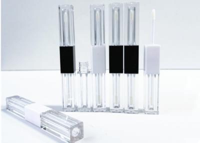 China AS Empty 1.5ml*2 Square Double Sided Lip Gloss Tube For Makeup Packaging for sale