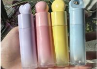 China Custom Logo 4ml 6ml Cylindrical Gradient Design Empty Lip Gloss Tubes for sale