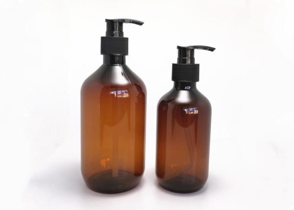 Quality 300ml 500ml Amber Green Black Soap Dispenser Bottles Refillable Shampoo Shower for sale