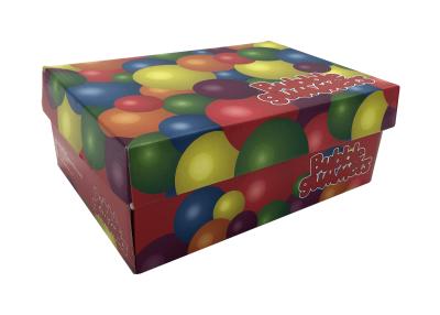 China Corrugated Large Cardboard Gift Boxes / Foldable Shoe Boxes Glossy Lamination for sale